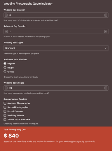 Sliding Scale Fee Estimator – ActiveCalculator Templates