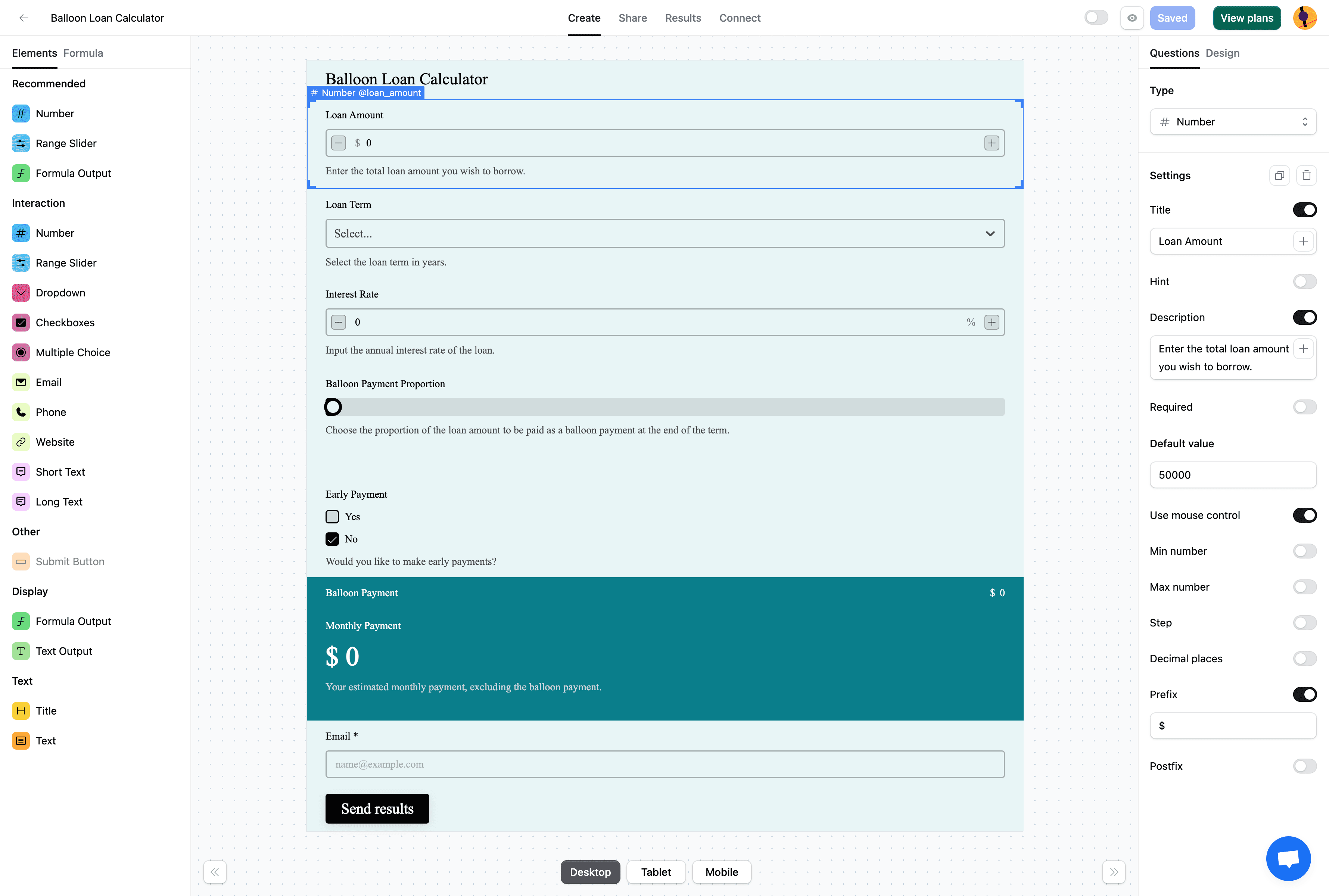 ActiveCalculator - Create custom calculators for your website