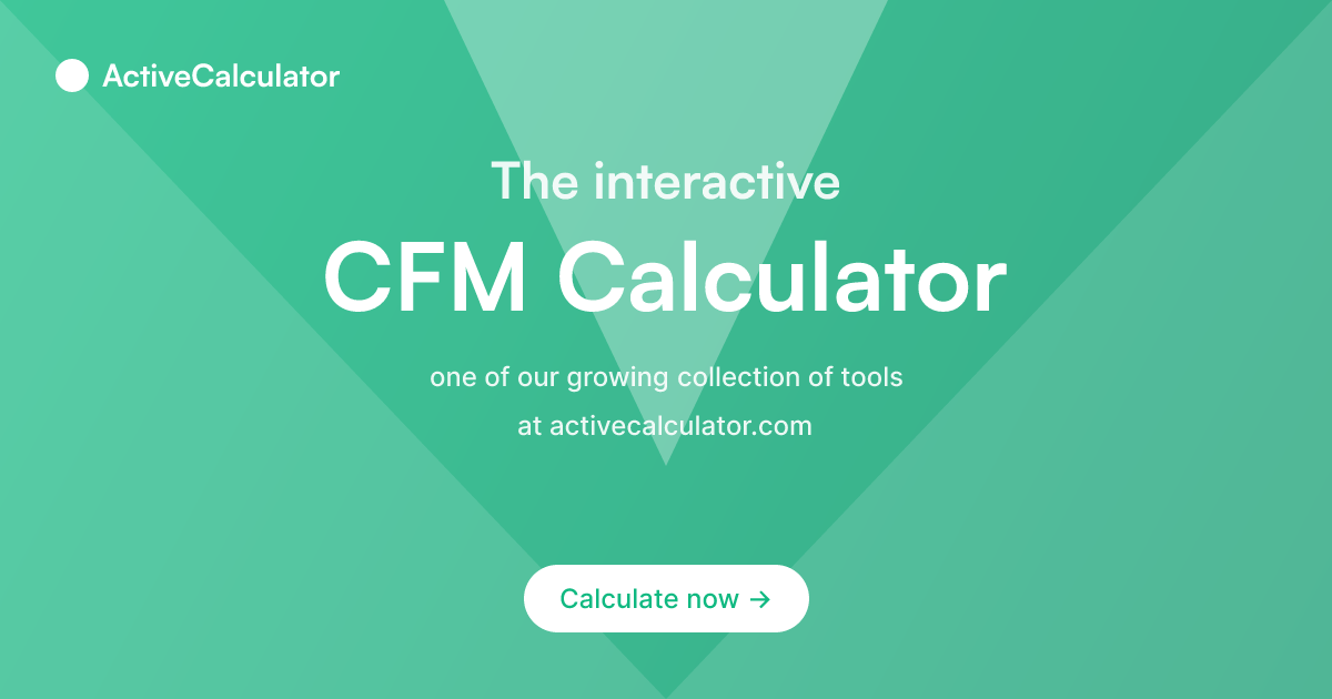 CFM Calculator | ACH to CFM Converter