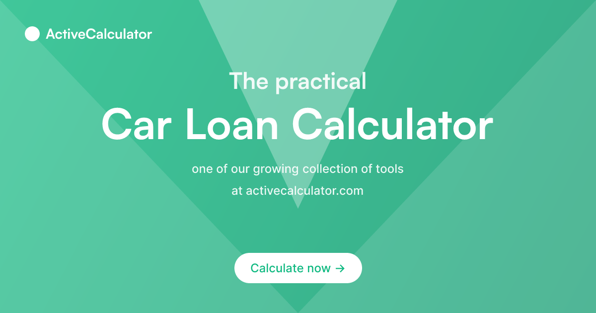 Car Loan Calculator: Estimate Your Monthly Payment