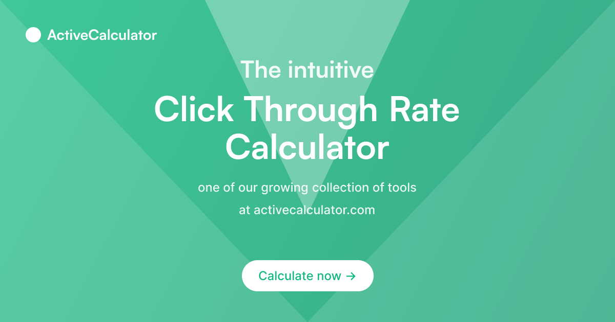 CTR Calculator | Click Through Rate Calculator