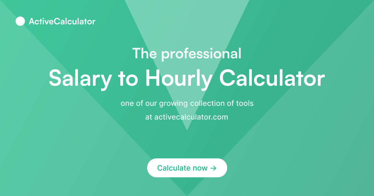 Salary Calculator | Convert Annual to Hourly Rate