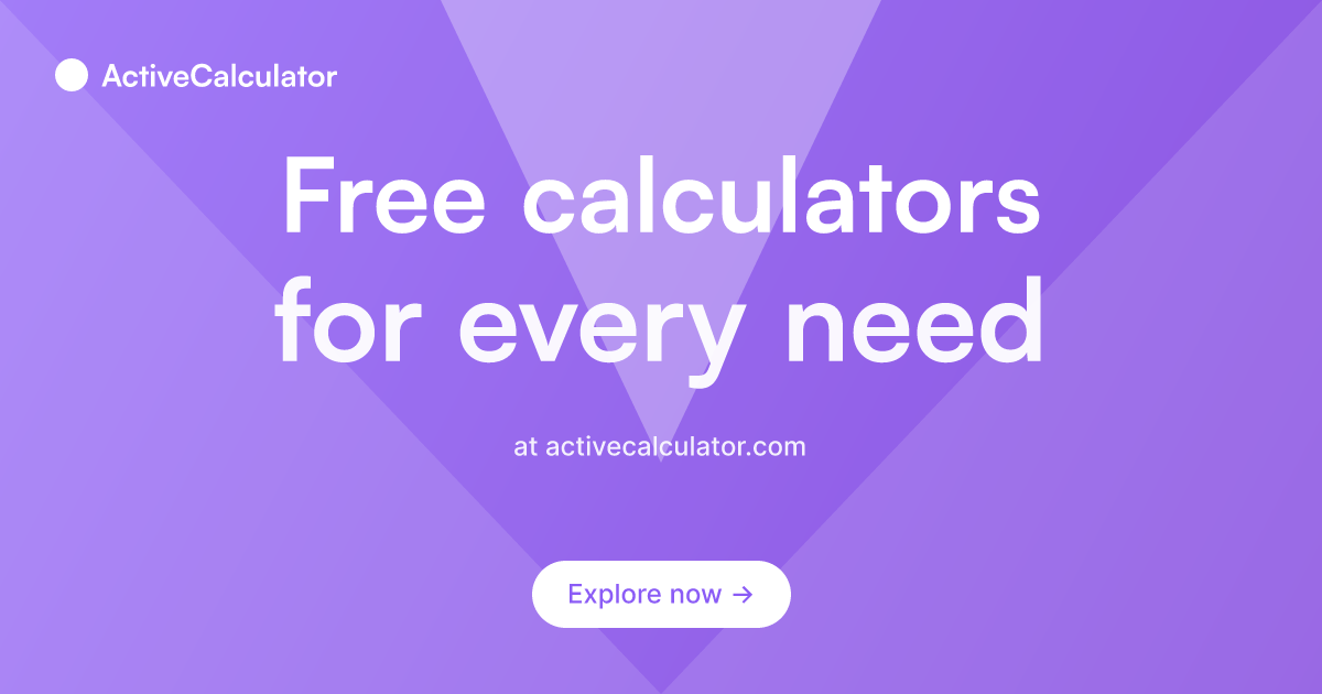 Calculators - ActiveCalculator